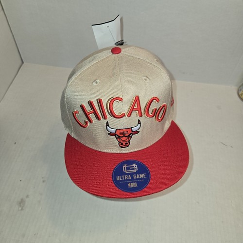 Chicago Bulls NBA Ultra Game Snapback Red Tan Baseball Cap w ...