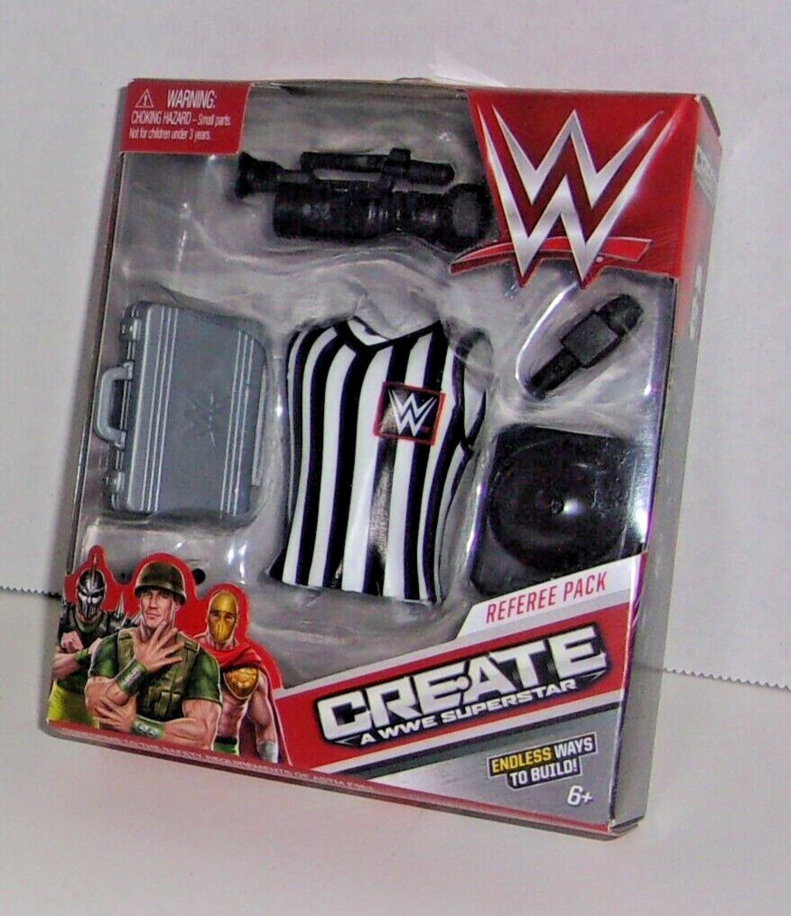 WWE WWF Wrestler Action Figure Create a Superstar Referee Accessory ...