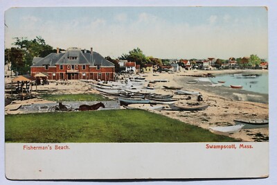 Old UDB postcard FISHERMAN’S BEACH, SWAMPSCOTT, MA, pre 1907 | eBay