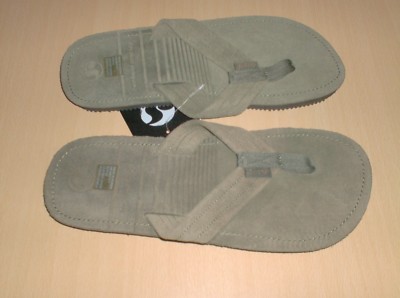 sandals flip flops dvs surf green suede 7 new surf surfing vintage ...