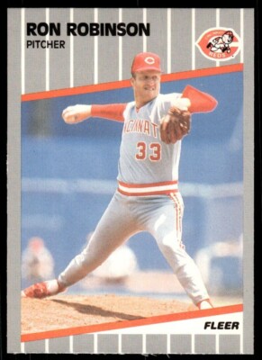 1989 Fleer #169 Ron Robinson Pitcher Cincinnati Reds FREE shipping | eBay