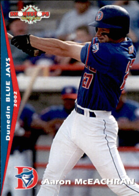 2002 Dunedin Blue Jays Grandstand #18 Aaron McEachran St Louis Park ...