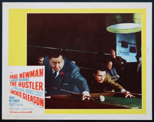 THE HUSTLER PAUL NEWMAN JACKIE GLEASON POOL BILLIARDS 1961 BEST LOBBY ...
