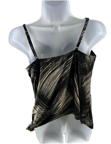 Magicsuit Women’s Tankini Top Size 12 Black Gold Underwire Swimsuit | eBay