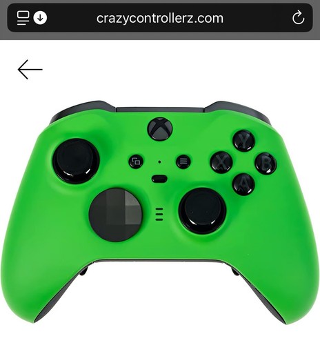 Microsoft Xbox Elite Series 2 Controller - GREEN SOFT TOUCH by Crazy ...