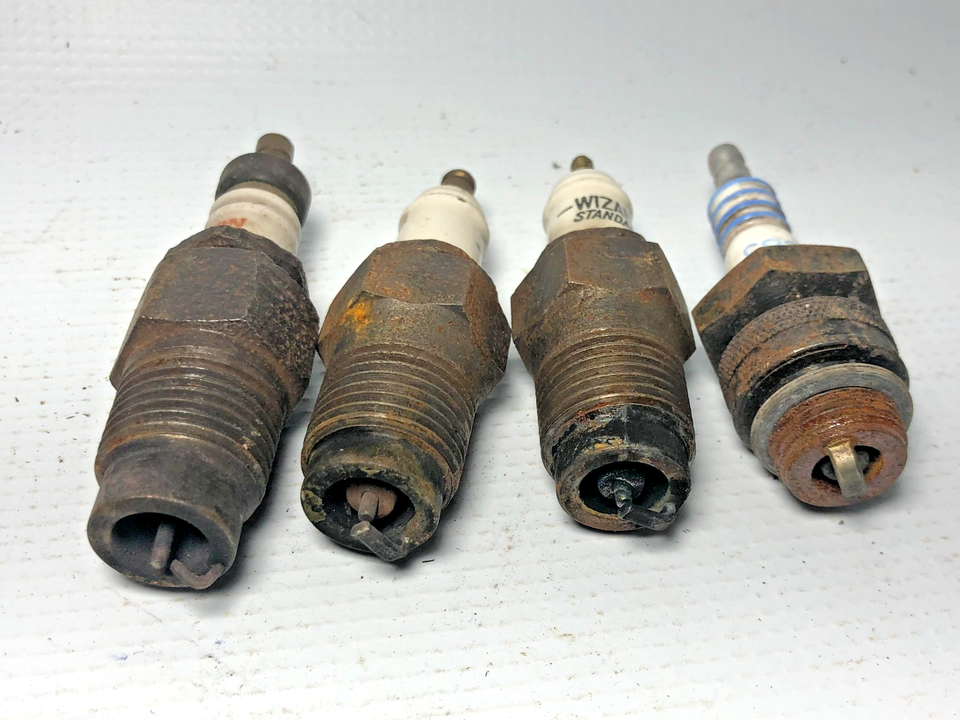 Vintage Spark Plugs Champion Model T Ford Script OEM, Wizard, AC | eBay