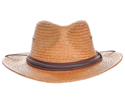 SCALA * MENS OUTBACK HAT * L/XL * NEW BURI STRAW PANAMA STYLE SUN SHADY ...