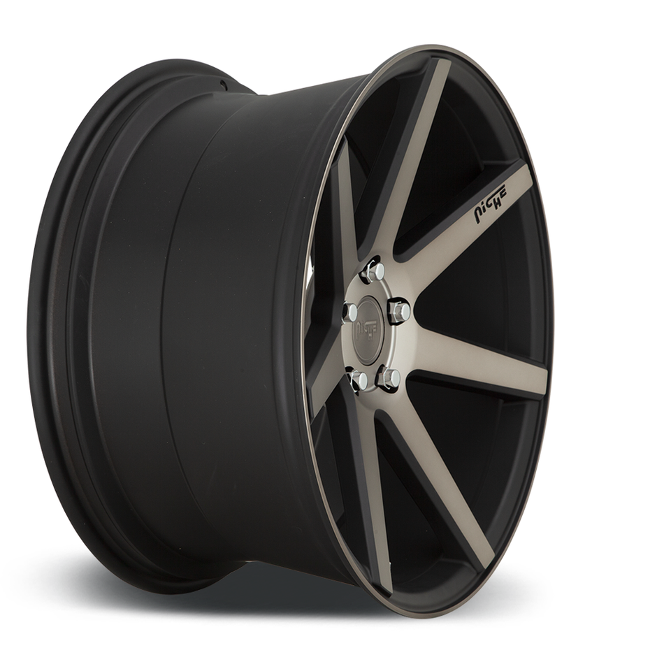 Set 4 Niche M150 Verona 20x9 5x4.5 Matte Black Machined Wheels 20" 35mm ...