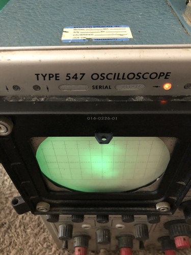 Tektronix Type 547 Oscilloscope 1A2 Dual-Trace Plug-in Unit Works 2 ...