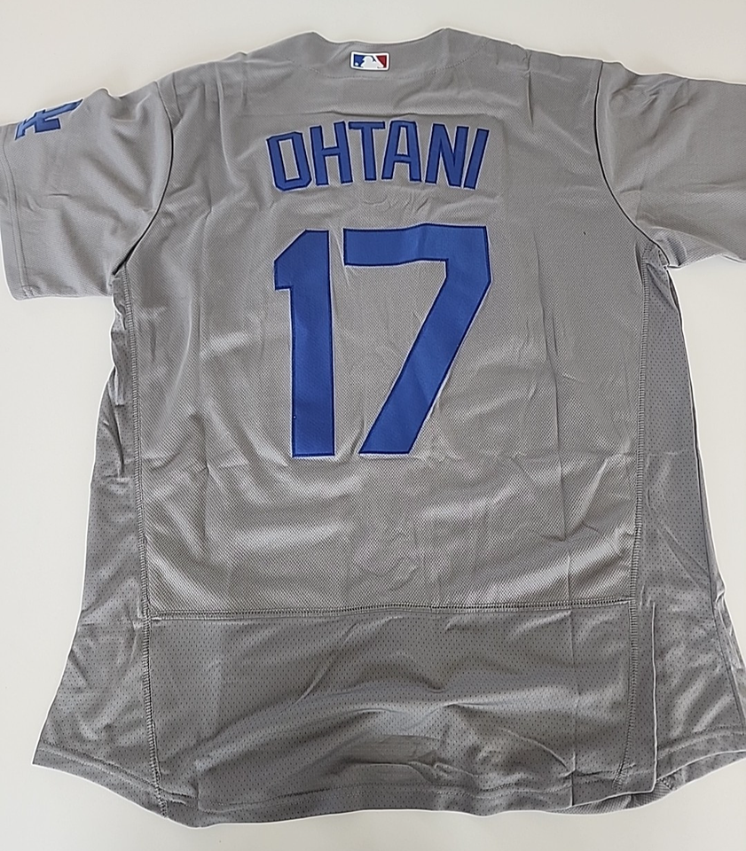 SHOHEI OHTANI #17 Los Angeles Dodgers Grey Away Jersey Men's Size ...