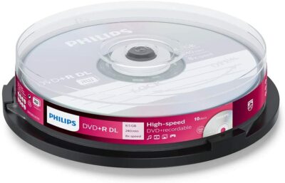 10 Philips DVD+R DUAL LAYER Recordable DVD Discs 240 mins 8.5GB | eBay UK
