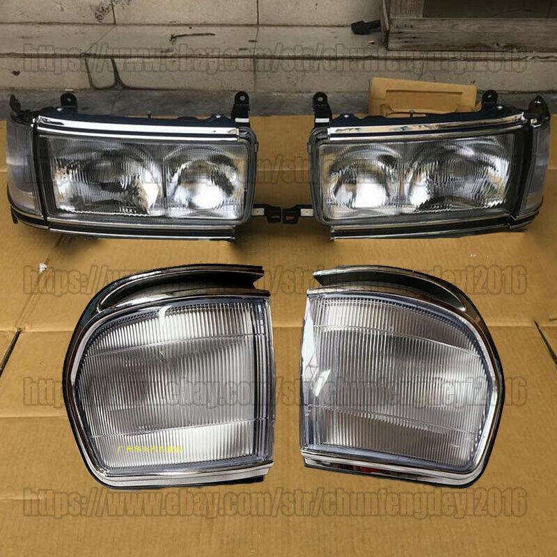 1989-1997 For Land Cruiser LC80 FJ80 4500 Headlights & Corner Headlamp ...