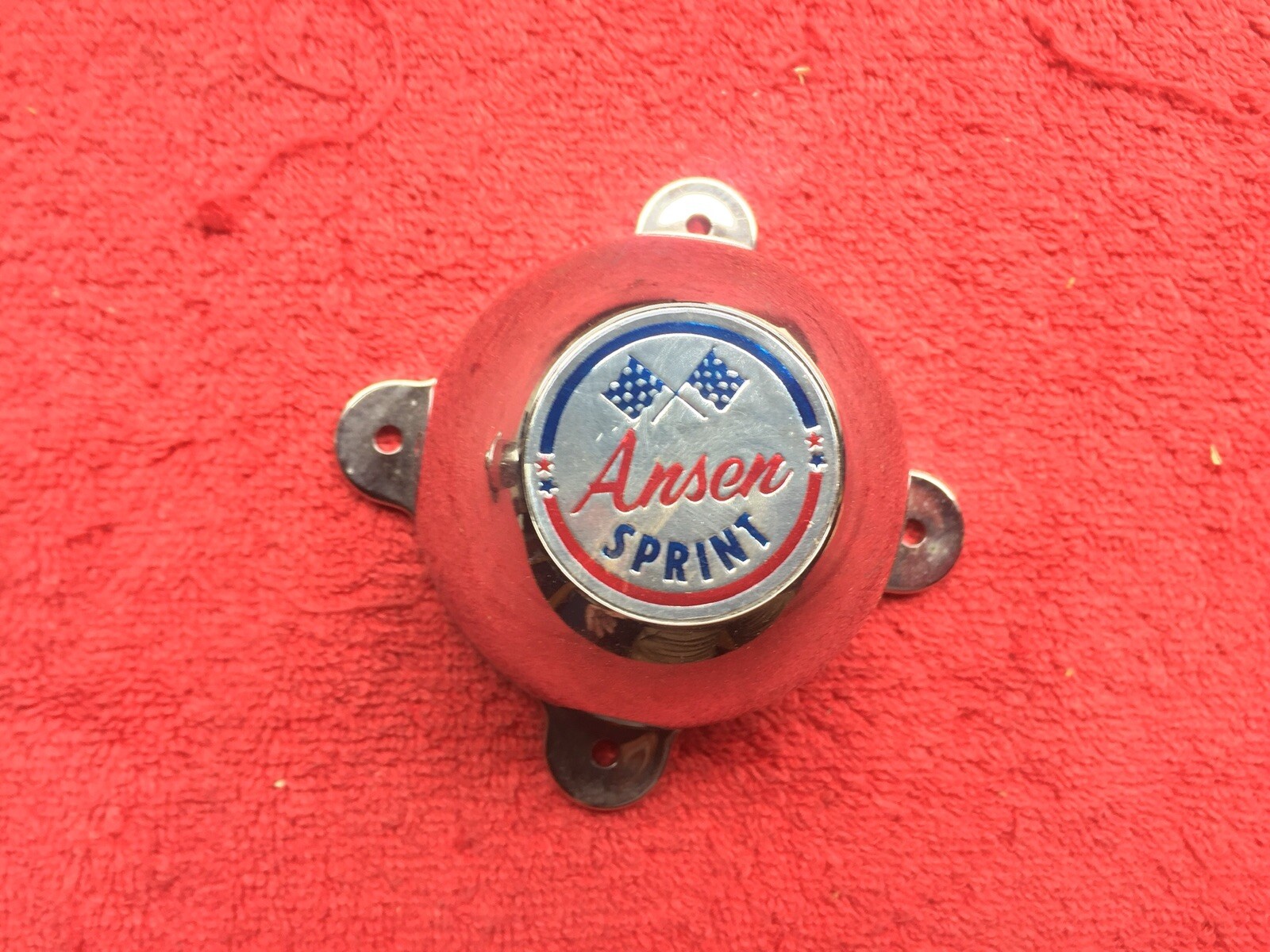 Vintage Ansen Sprint Mag Wheel Center Caps in Original Box Pair Hot Rod ...