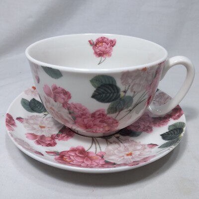 Grace Tea Ware Oversized Tea Coffee Cup And Saucer | eBay