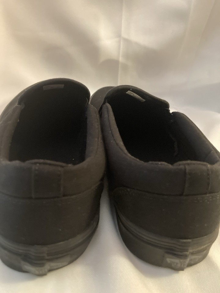 Vans Mens Black Low Slip-On Athletic Sneakers 508731 Size 12.0 | eBay