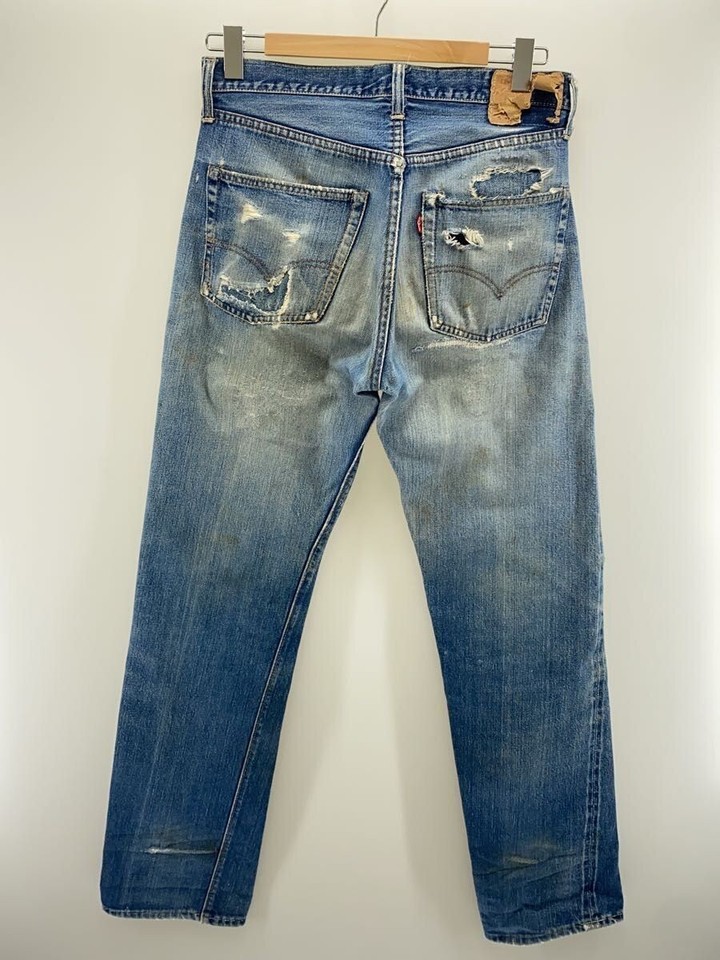 Levi’s Straight Pants 60-70s VT 501 BIGE Actual W32 Denim Indigo ...