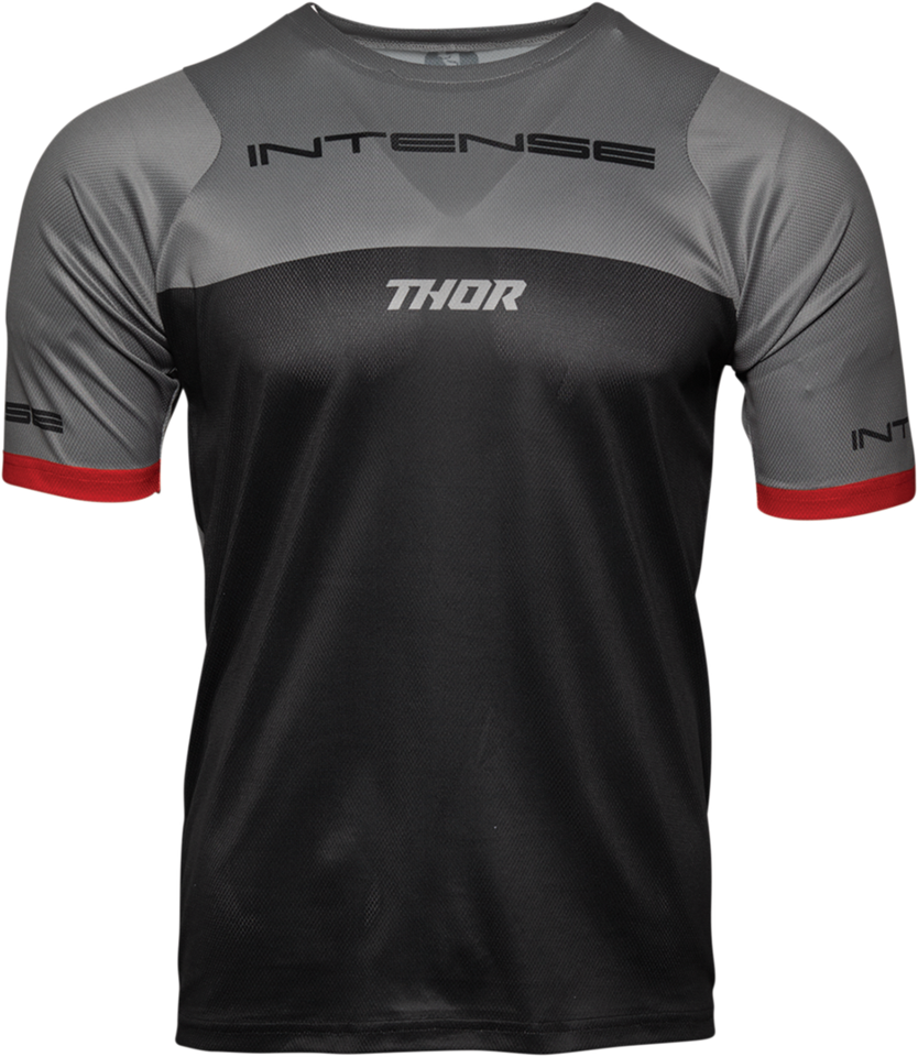 Thor Black/Gray S21 Short Sleeve Intense Jersey XS | eBay