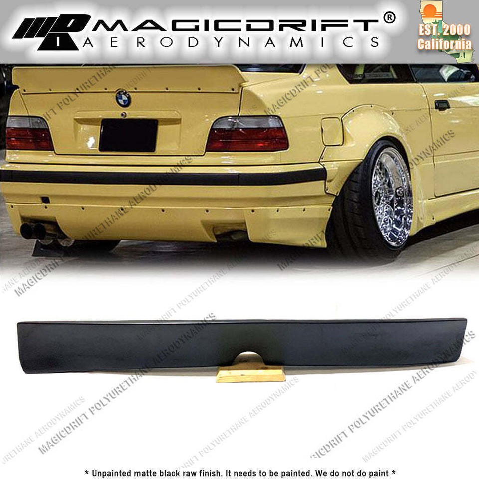Fits 92-98 BMW E36 3 Series Rear Boot Trunk Deck Lid Lip Spoiler Wing ...