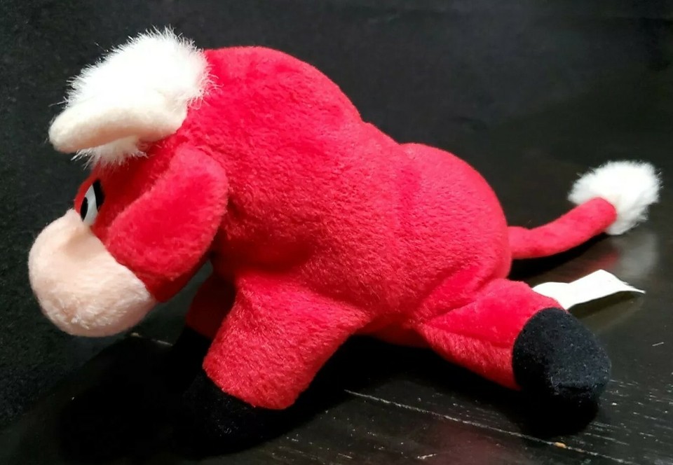 24K BEANIE BOPPERS "BANDITO THE BULL" 1997 PLUSH STUFFED ANIMAL SPECIAL ...