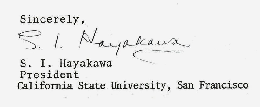 Senator S. I. HAYAKAWA Signed Letters - 1972 | eBay