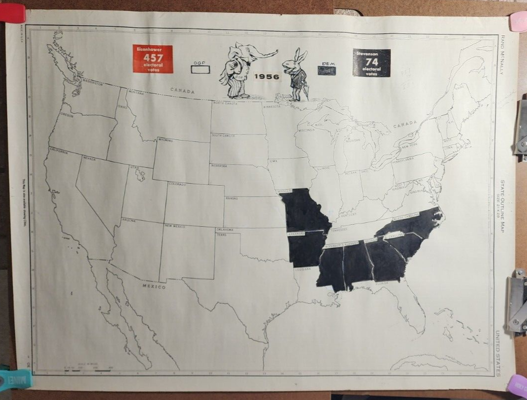 1956 Electoral College Map