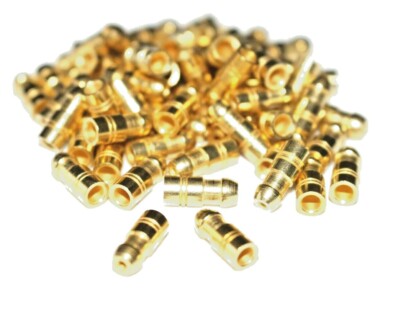 Uninsulated Brass Bullet Terminal Connector Crimp Type Up to 1mm ² ...