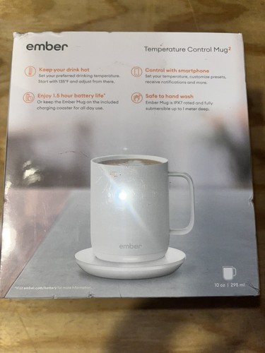 Ember CM191002US 10oz Temperature Control Smart Mug 2 - White for sale ...