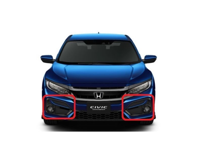 [NEW]JDM Honda CIVIC HATCHBACK FK7 Kouki Fog Light Garnish Ojitan Blue ...