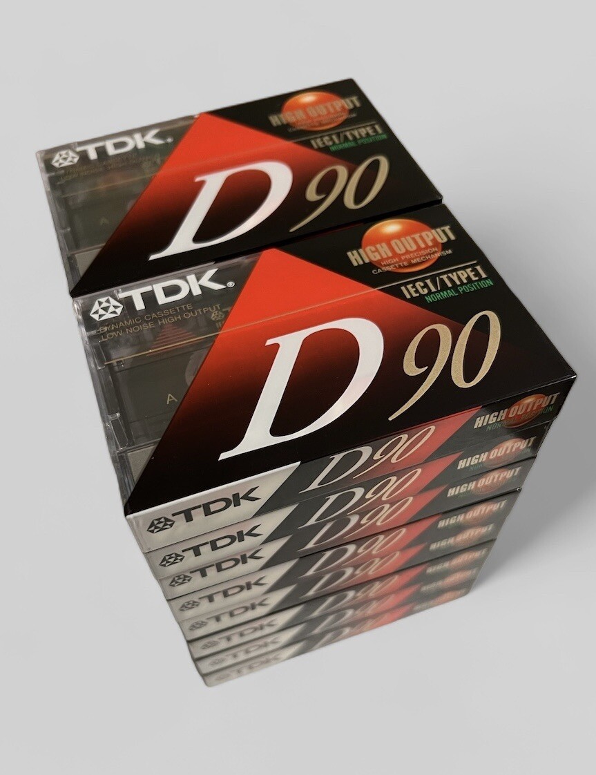 TDK D90 High Output Audio Cassette Tapes. Lot Of 16 NEW Sealed IECI ...