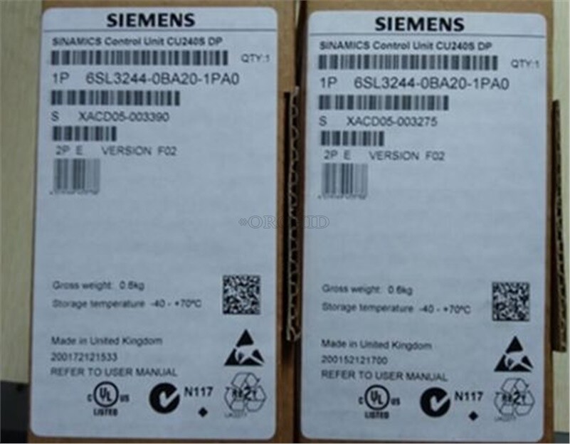 Siemens Sinamics Control Unit Cu240s DP 6sl3244-0ba20-1pa0 for sale ...