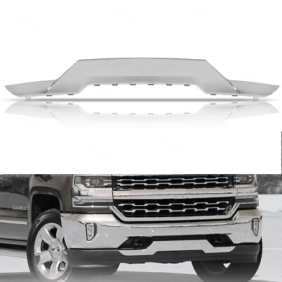Fits 16-18 Chevy Silverado 1500 Pickup Chrome Front Bumper Skid Plate ...