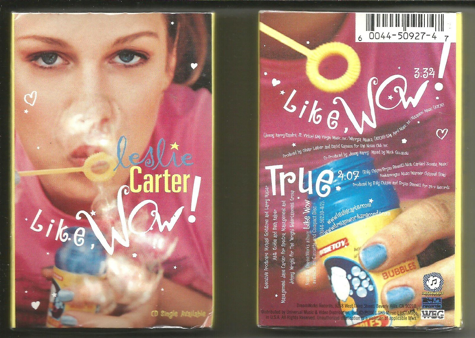 Backstreet Boys LESLIE CARTER Like wow SEALED Cassette Single Tape Nick ...