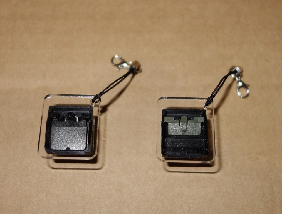 IBM Model F + M Buckling Spring - KEYCHAINS Clicky Keyboard Switch ...