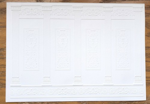 Dollhouse Wall Panels Embossed Foam Board 1:12 Scale Miniature World ...
