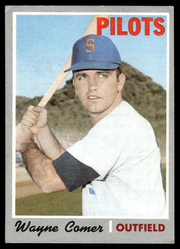 1970 Topps Wayne Comer #323 Seattle Pilots Baseball Card | eBay