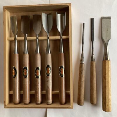 Japanese Ice Carving Chisel Set 8pcs Miki Hardware Rare Woodworking ...