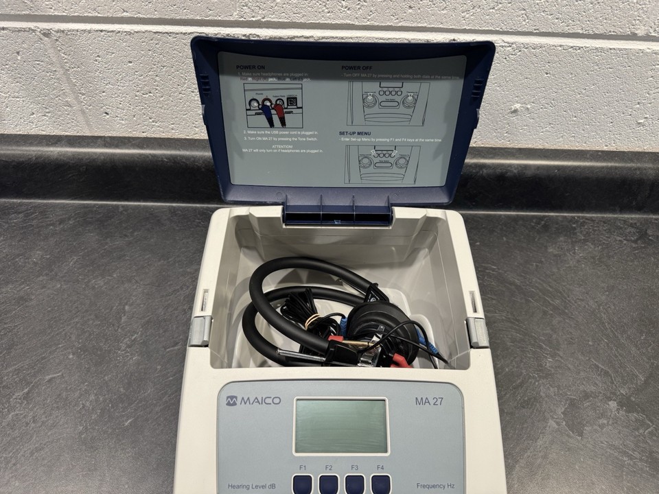 Maico MA-27 Portable Screening Audiometer w/ NEW Calibration ...