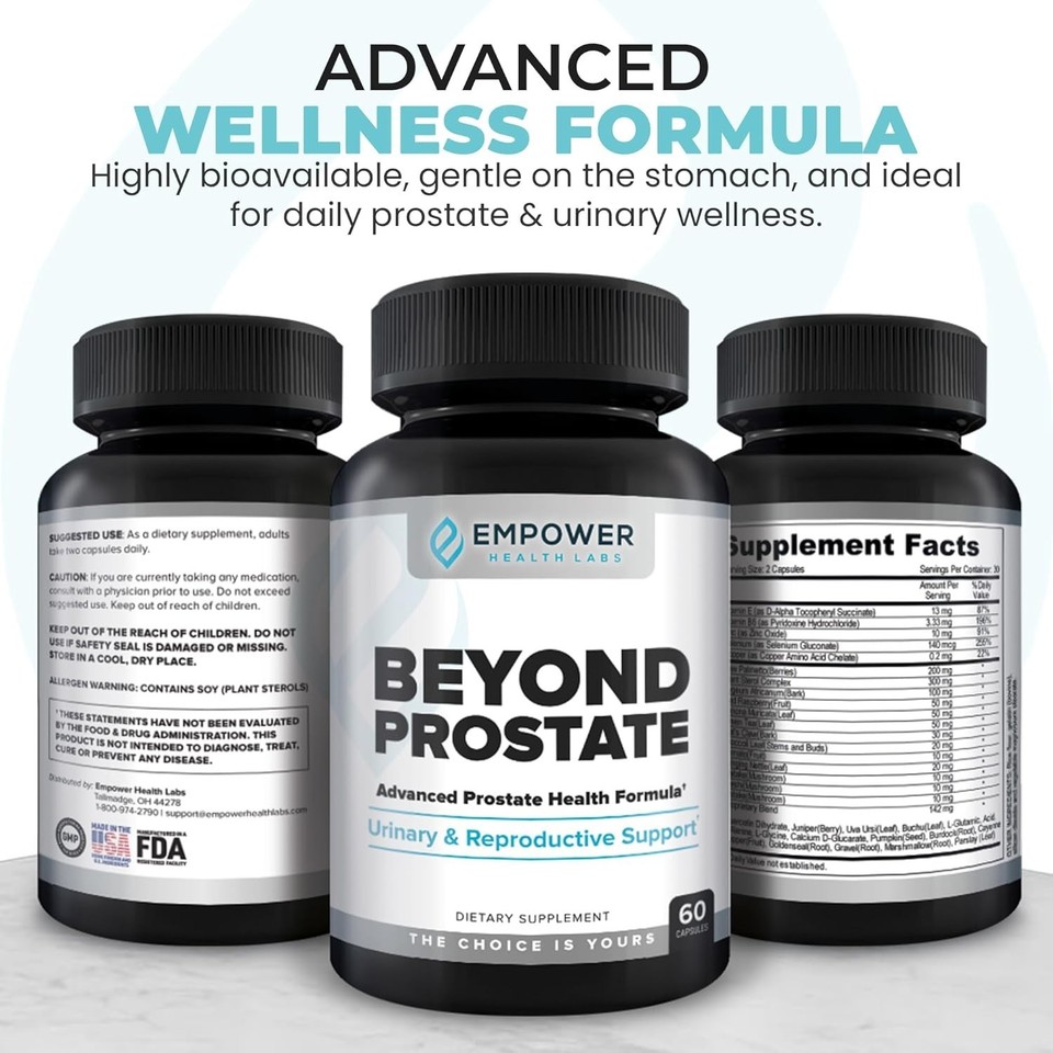 beyond Prostate Supplement – Prostate Health Support with Saw Palmetto ...