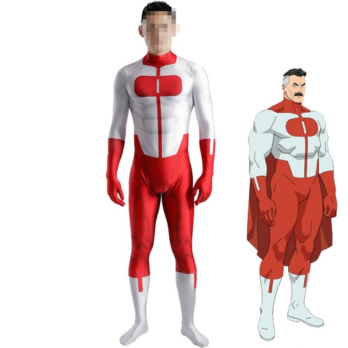 Invincible Omni-Man Costume Cosplay Nolan Grayson Bodysuit White For ...