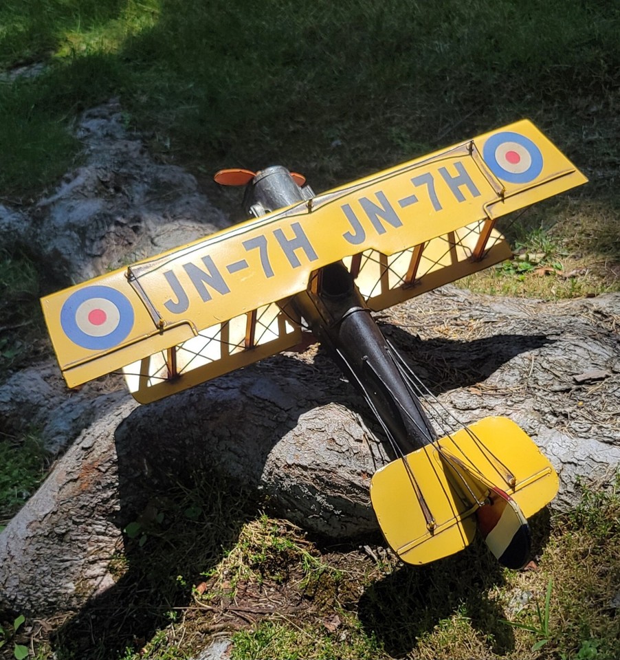 WWI Era Jenny Bi-Plane JN-7H Metal Airplane Model Aircraft Vintage ...