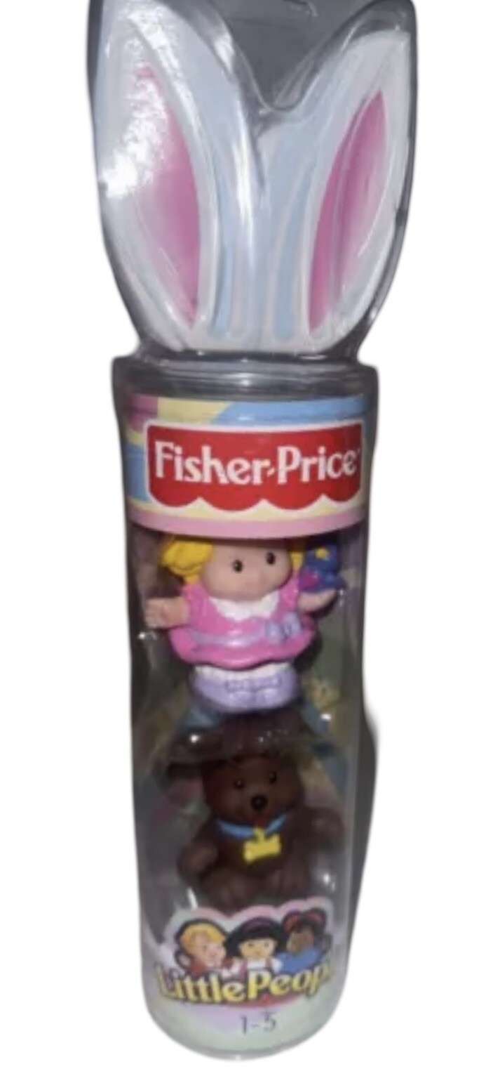 FISHER PRICE Little People Easter Tube Girl & Dog 2006 NEW / VHTF | eBay