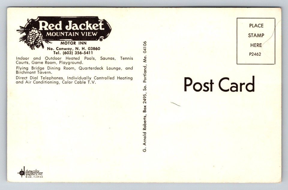 Red Jacket Motor Inn North Conway N.H. Multi View VTG UNP Circa 1968 ...