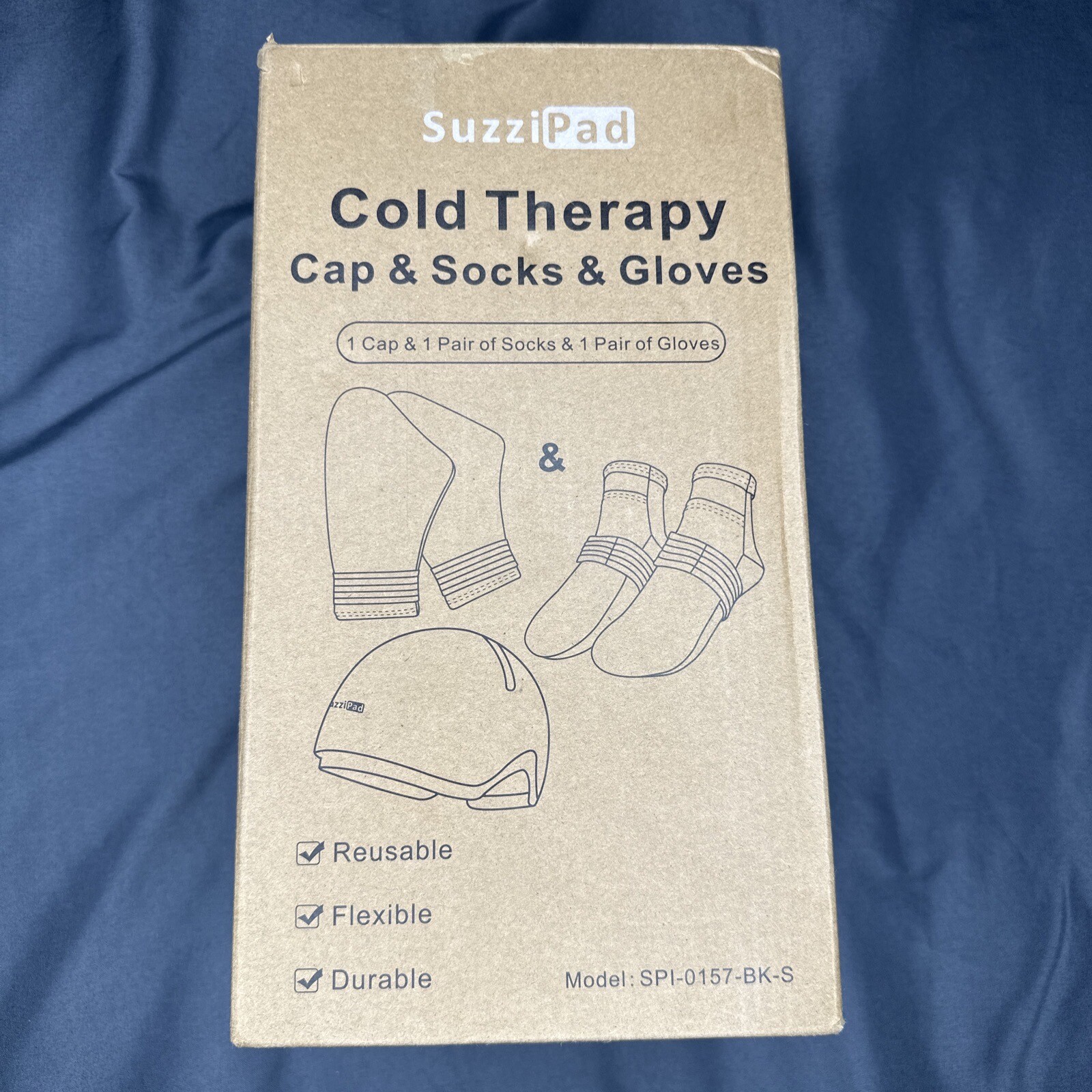 Suzzipad Cold Therapy Cap, Socks And Gloves - Reusable | eBay