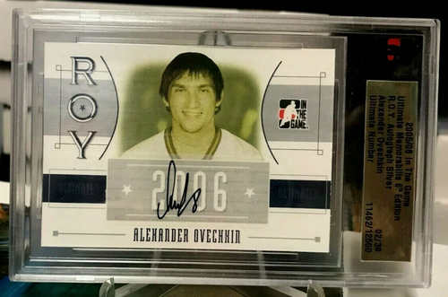 ALEX OVECHKIN RC AUTO ROY #2/39 ULTIMATE SILVER ROOKIE AUTOGRAPH 2005 ...