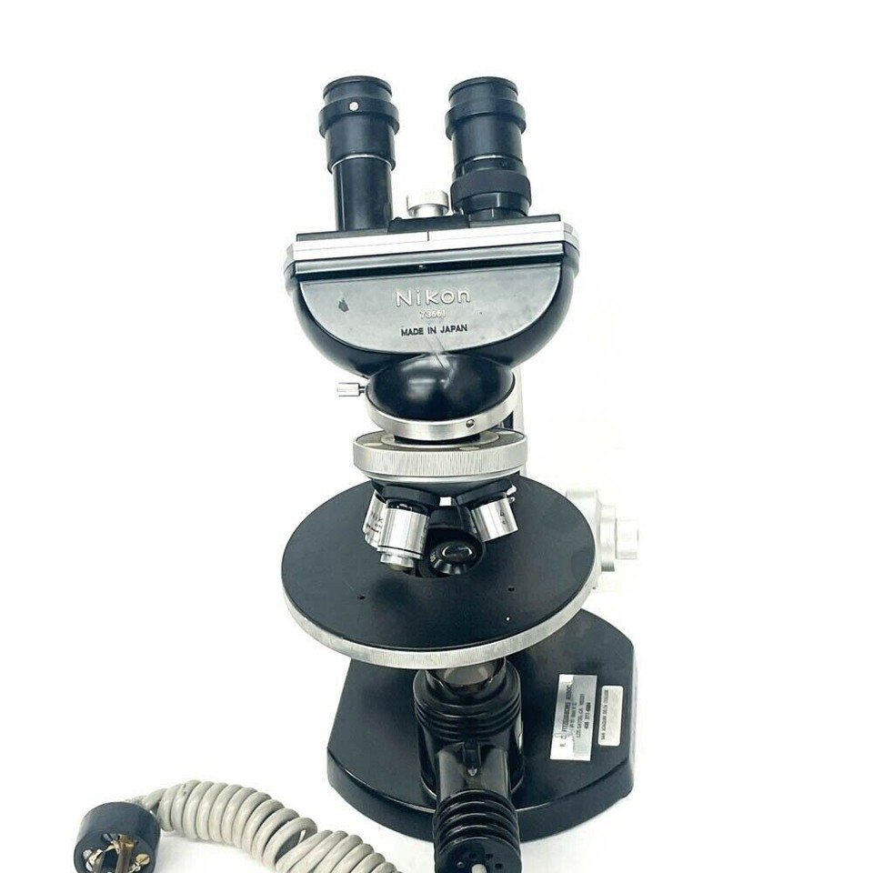 Nikon Compound Binocular Microscope with Illuminating Lamp Attachment ...