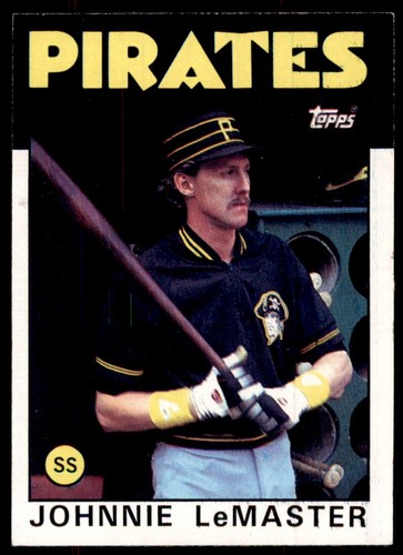 1986 Topps Baseball Card Johnnie LeMaster Pittsburgh Pirates #289 | eBay