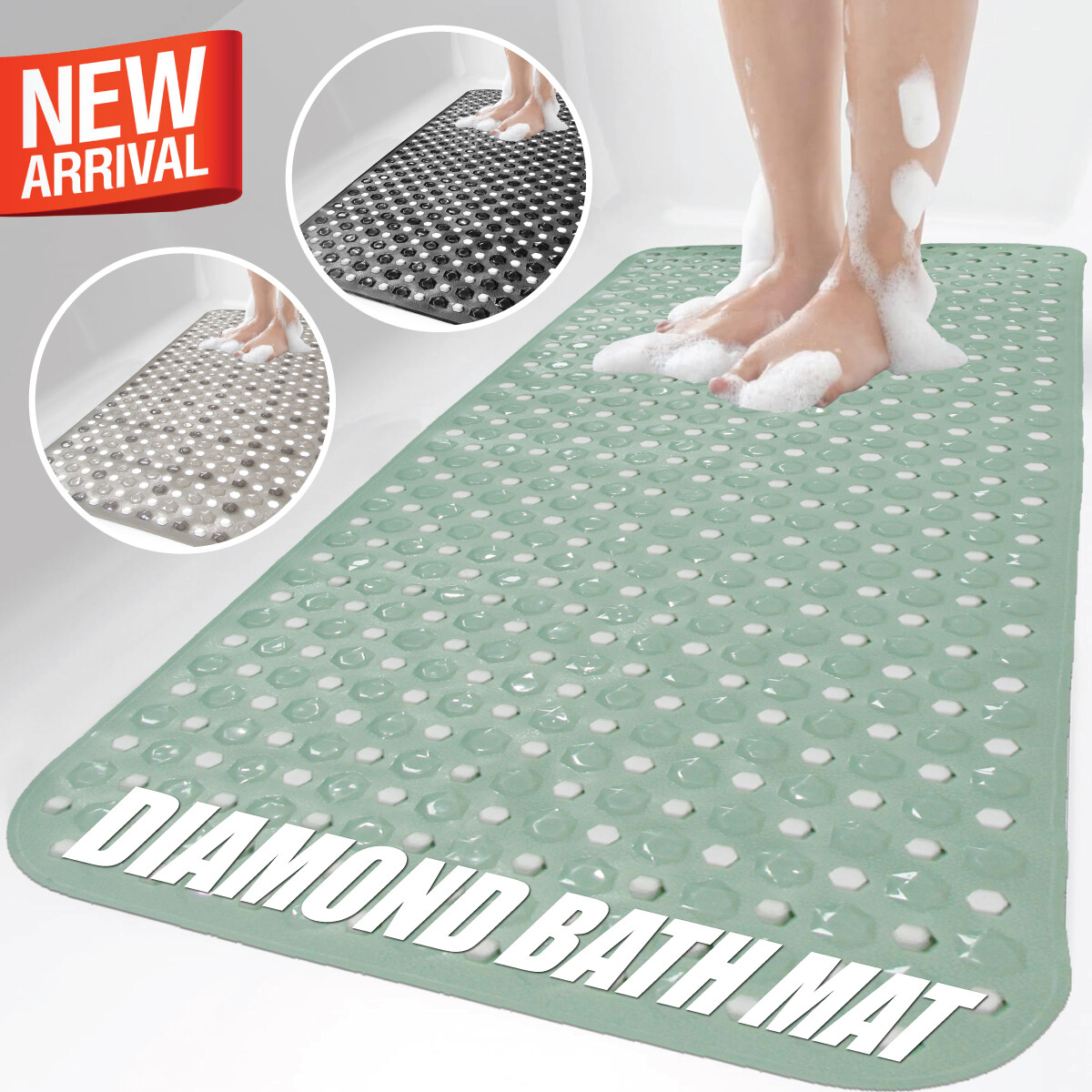 Non Slip Shower Mats White Bath Mat Non Slip Shower Bathtub Mat