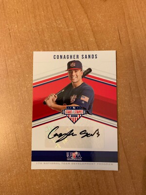2018 Panini Stars & Stripes - Conagher Sands - 17U Black Team Auto #'d ...