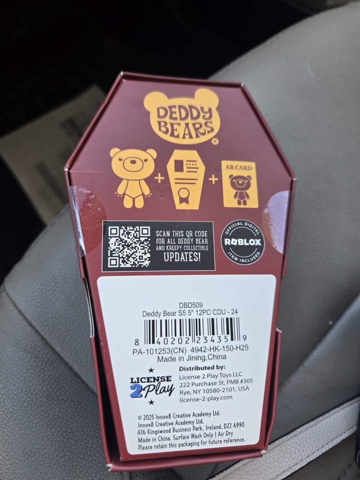 NIB Deddy Bears Series 5 Mystery Blind Coffin 4" Plush - Edgar Allen ...