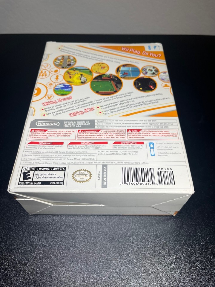 Wii Play Nintendo Wii Big Box With Bonus Wii Remote Controller🔥Fast ...